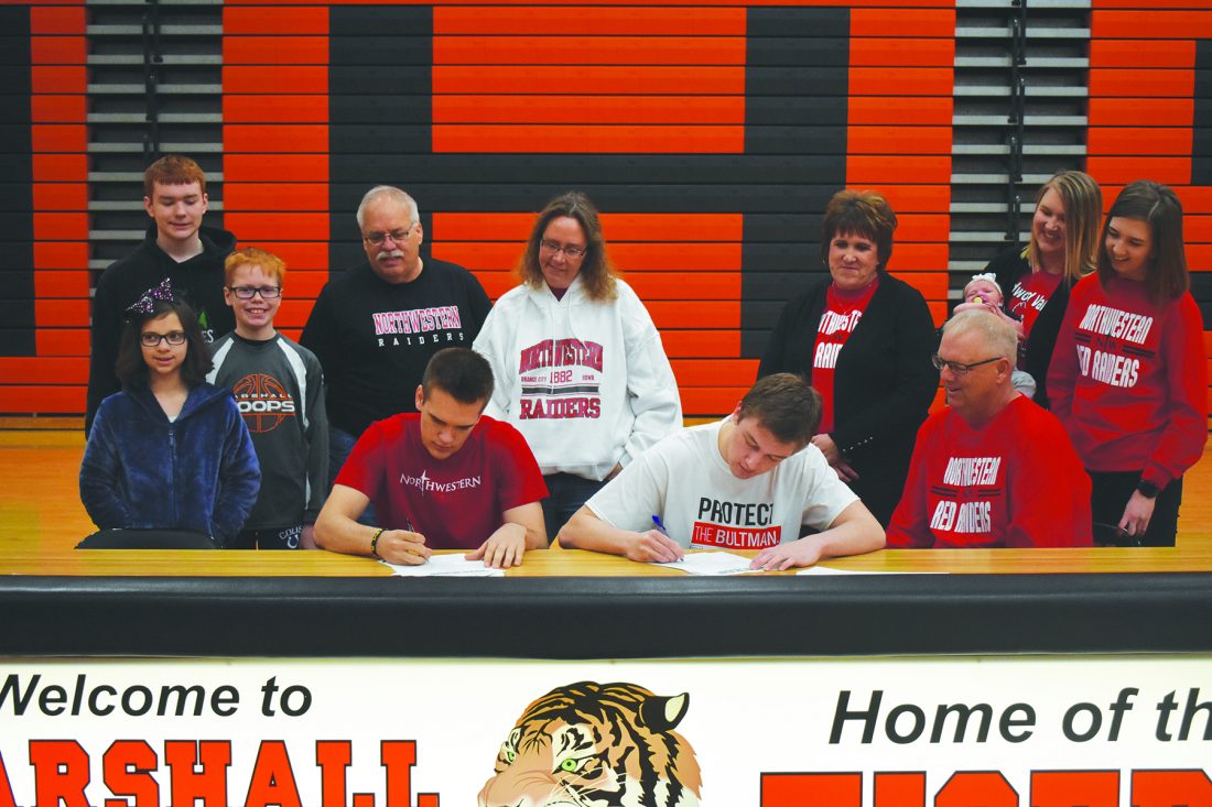 PREP BOYS BASKETBALL: Marshall’s Bryce Paulsen, Matt Onken sign letters ...
